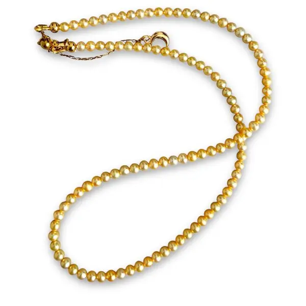 NINEMOO Soleil En Pearl Necklace – Petit - Gold