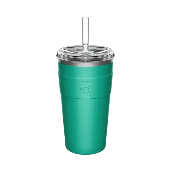 KEEPCUP Cold Cup Thermal With Straw Lid 16oz/454ml Stainless Steel Reusable Coffee Cup Frost - Green
