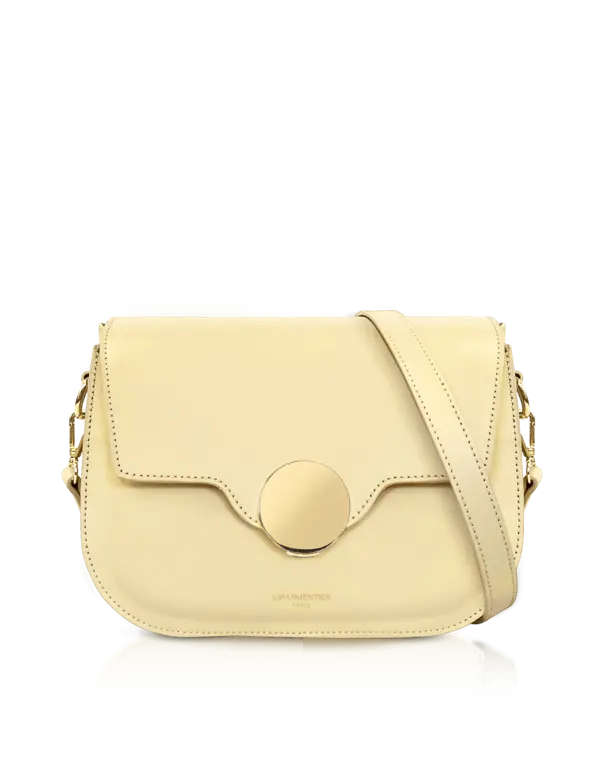 LE PARMENTIER San Pedro Lime Leather Shoulder Bag - Yellow