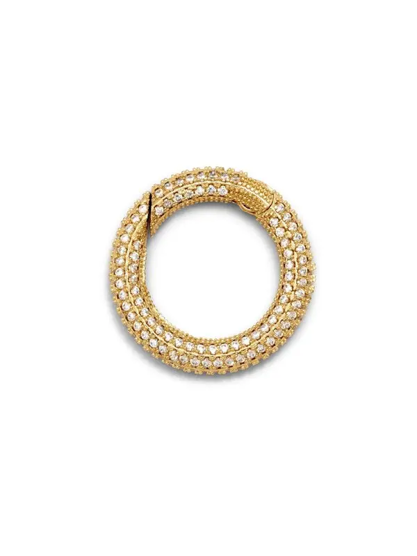 JAREDJAMIN Circular Pavé Clicker Clasp - Gold