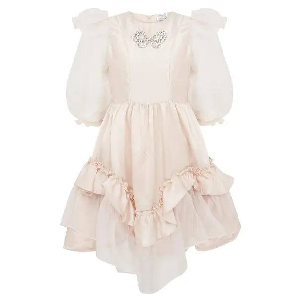 LISA THE LABEL Angel Cloud Dress Short - Orange