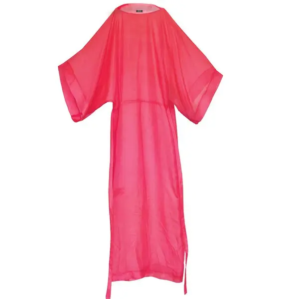 Chuks Collins Chiffon Convertible Batwing Dress - Pink