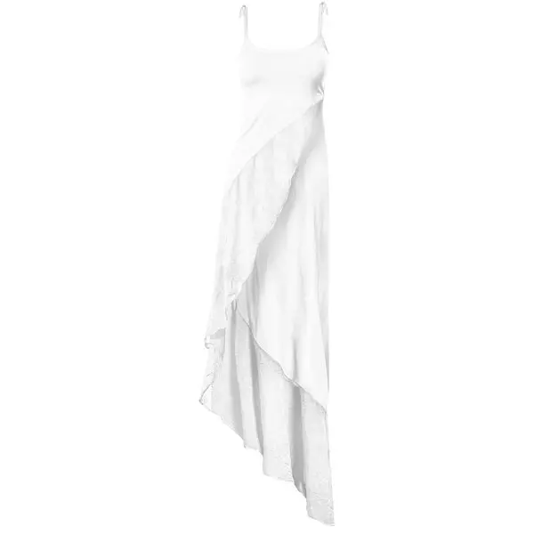 ZHENABIA Aria Blouse Asymmetrical Cut Boho Summer Top - White