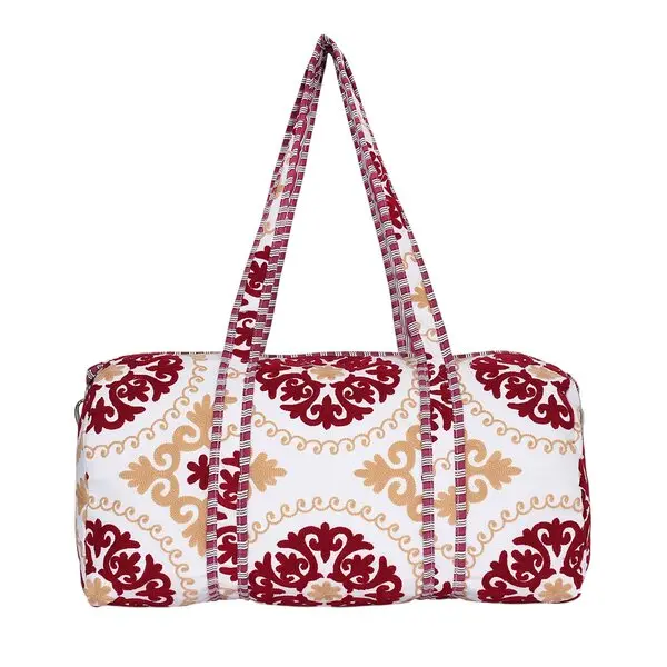 CYC Red / White The Suzani Weekender In Red - Red/white