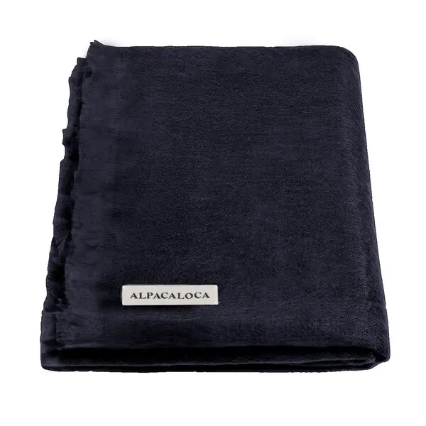 ALPACA LOCA Scarf/shawl Royal Alpaca Wool - Blue