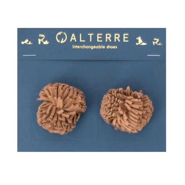 ALTERRE Blush Suede Pom Pom - Pink