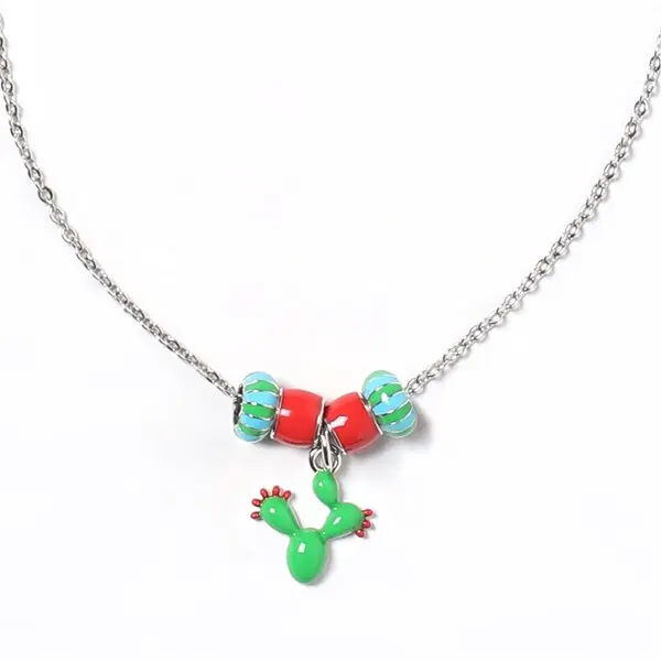 PINNOLE Prickly Cuddles Necklace - Green