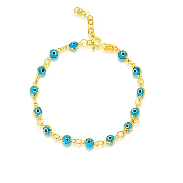 ECE LONDON Blue / Gold The Nazar I V Bracelet - Blue/gold