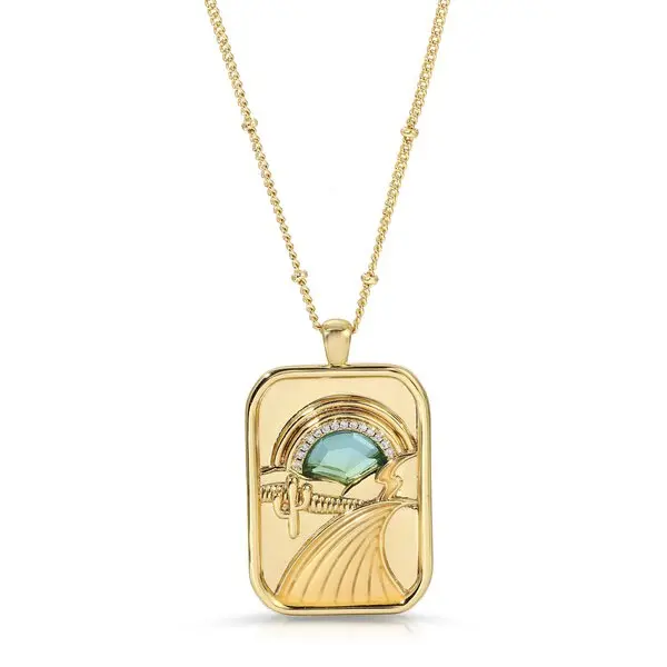 GLAMROCKS JEWELRY Desert Dream Necklace Sky - Blue