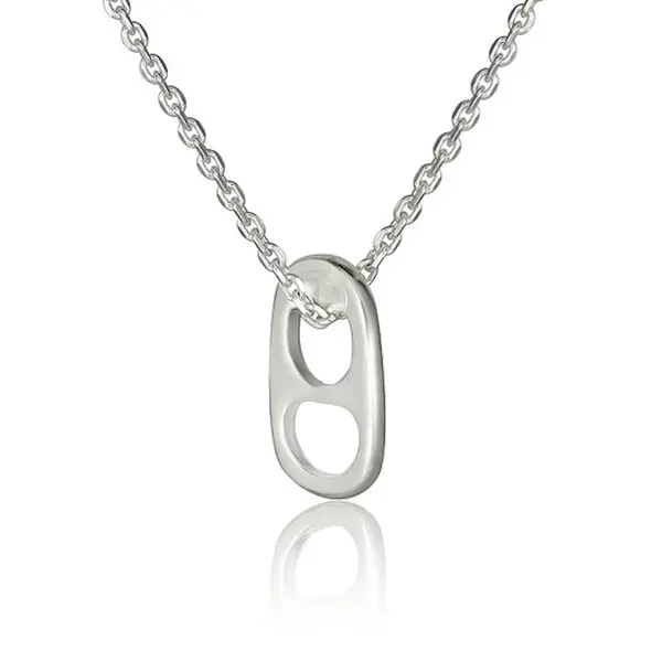 CARTOGRAPHY Beer Can Tab Necklace In Sterling - Silver