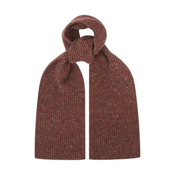 USKEES Donegal Wool Scarf Brick - Red
