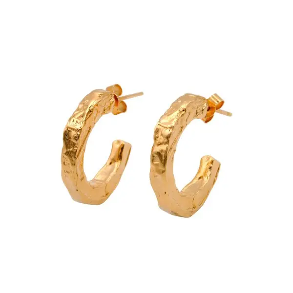 DE ROMS The Eternal Return Molten Hoops Vermeil - Gold