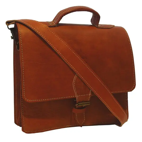 BERBER LEATHER The Casablanca Mini Satchel In Light - Brown