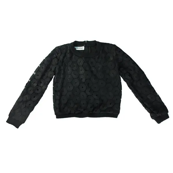 TRAMP IN DISGUISE Linne Lace Jumper - Black