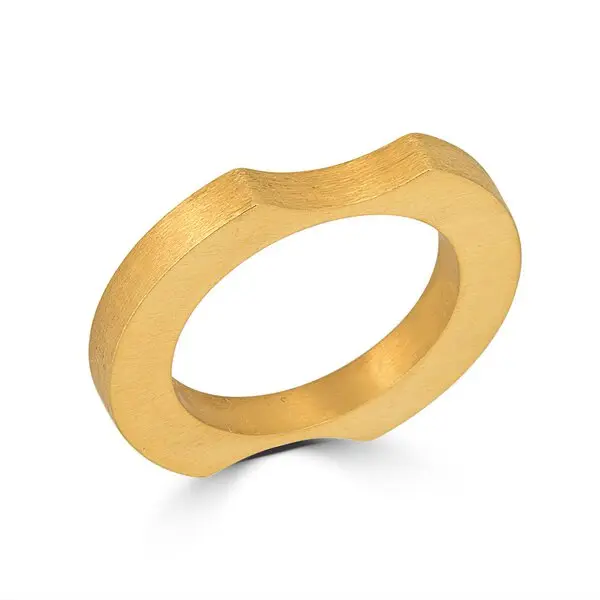 Y.HAN DESIGN Brushed Stacking Ring