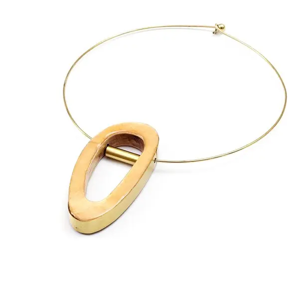 Likhâ Choker Capiz Orbita - Gold
