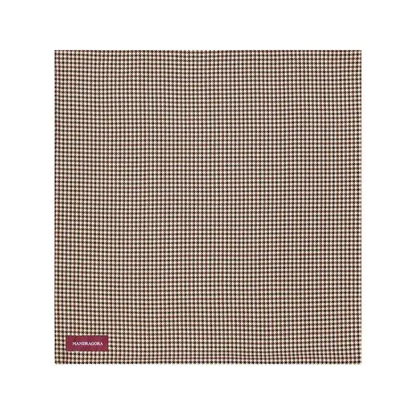 MANDRAGORA Houndstooth Scarf Retto - Brown