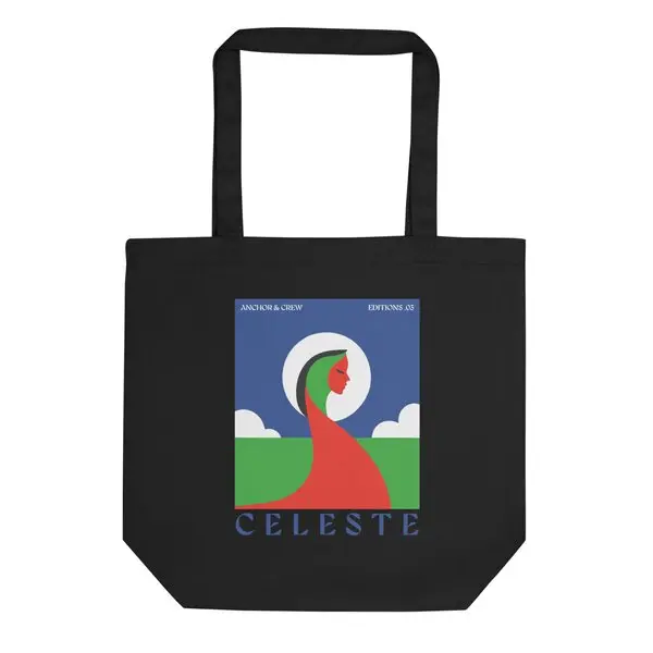 ANCHOR & CREW Three Celeste Editions Recycled Cotton Tote Bag - Black