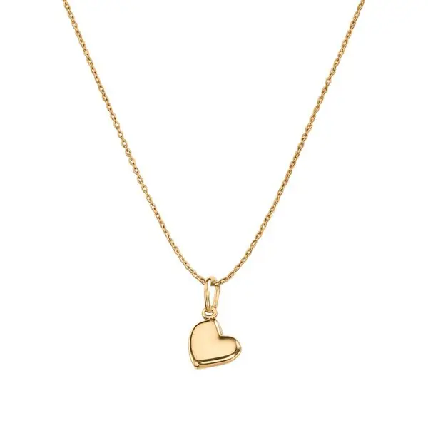 A WEATHERED PENNY Tiny Heart Necklace - Gold