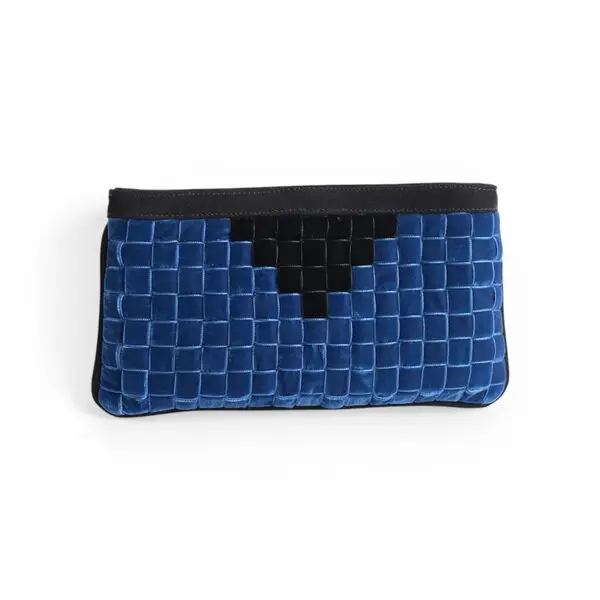 VELVET ATELIER Black / Blue Alhena Pyramid Blue - Black/blue