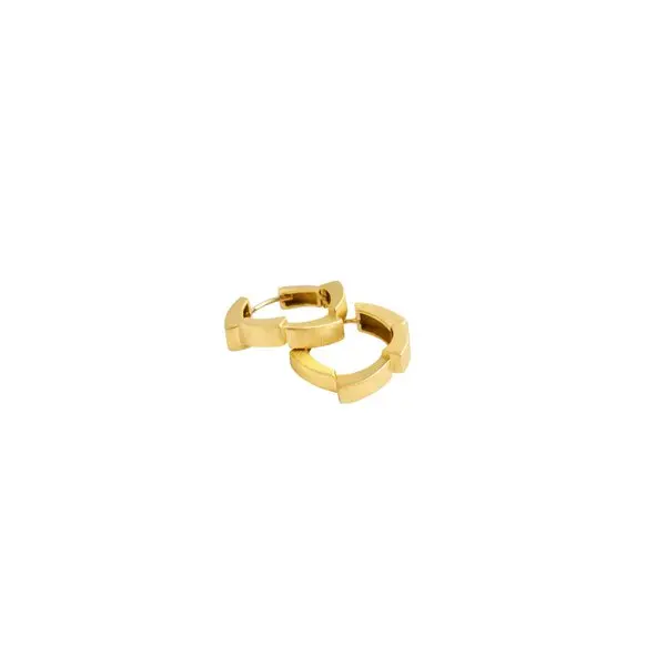 GUTTA DESIGN Big-rung Earring Plated - Gold