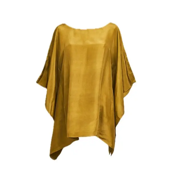 SANIYA KHAN Vogue Poncho Top - Gold