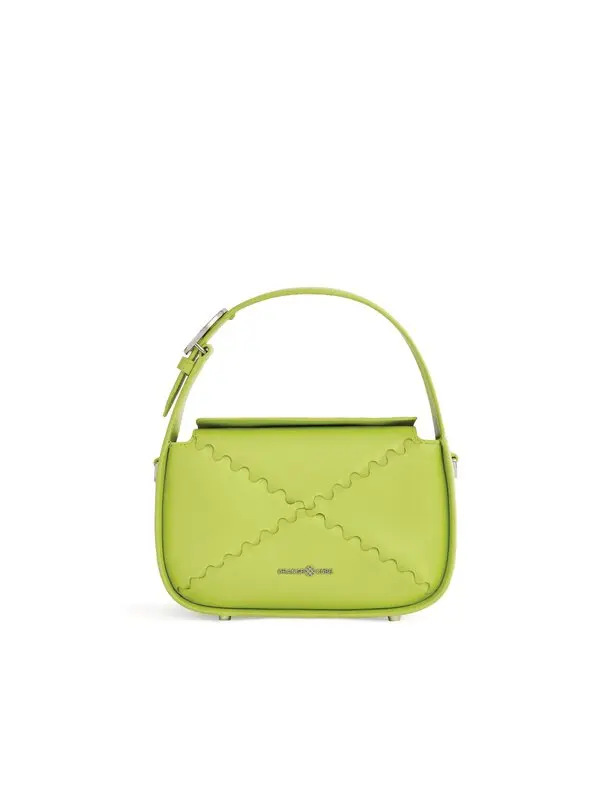 ORANGE CUBE Classic Mosaic Box Bag Lime - Green