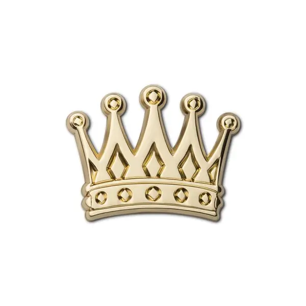 MAKE HEADS TURN En Metal Pin Crown - Gold