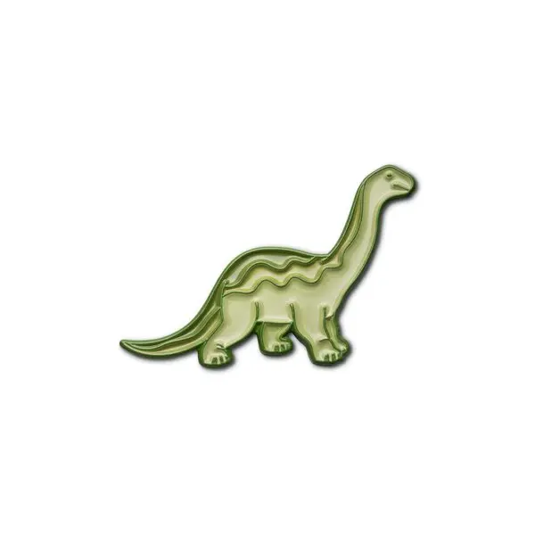 MAKE HEADS TURN Enamel Pin Dinosaur New - Green
