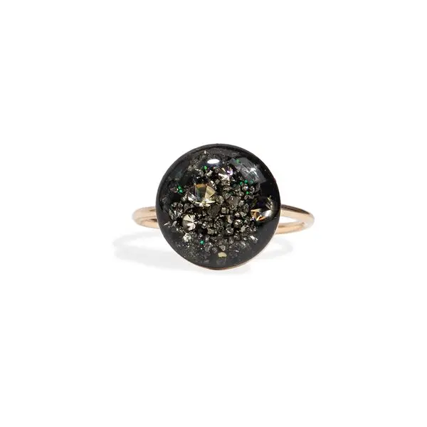 KATE KOEL Statet Galaxy Gold Ring - Black