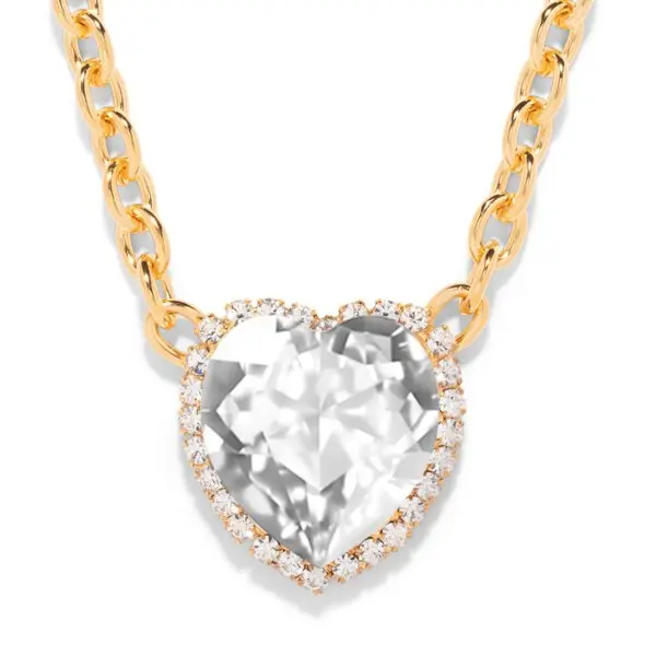 THE PINK REEF Neutrals G Ocean Necklace In Crystal - Pink