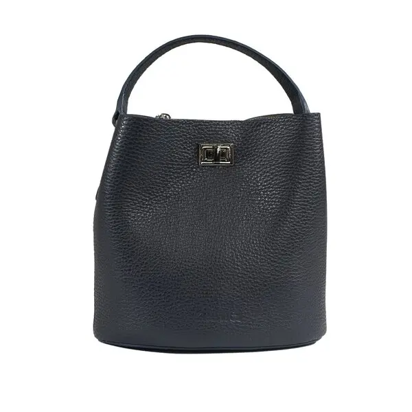 HAMEL ATELIER Riva Leather Crossbody Bag Navy - Blue