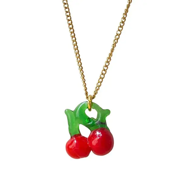 SMILLA BRAV Cherry Necklace - Gold