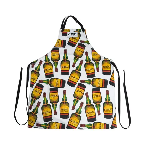 VIRTUE. Gold / Green / Black Beirão Cotton Apron - Gold/green/black