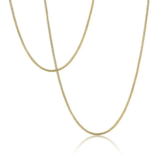 CARTOGRAPHY Rounded Box Link Necklace In Vermeil - Gold