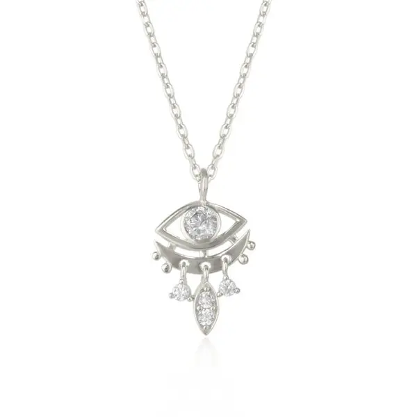 SPERO LONDON Sterling Eye Evil Eye Pendant Necklace - Silver