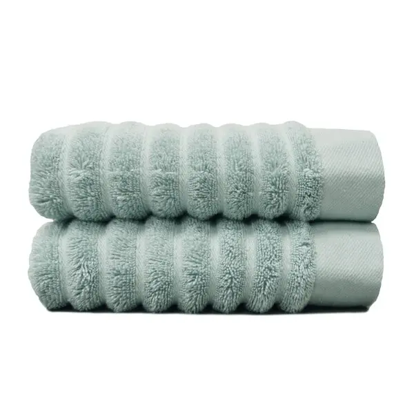 Misona Organic Cotton Bath Towel Set Duck Egg - Blue