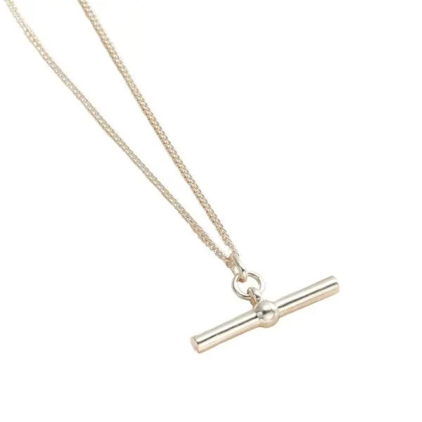 POSH TOTTY DESIGNS Sterling Large T-bar Necklace - Silver