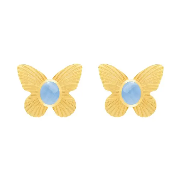 MARCIA MORAN Zahara Earrings In Tanzanite - Blue