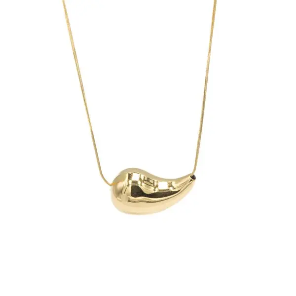 SUPERDIVAJEWELLERY Teja Pear Drop Necklace - Gold
