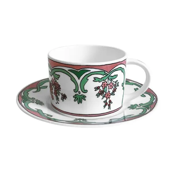 Twig New York Always Marie Cup & Saucer - Green