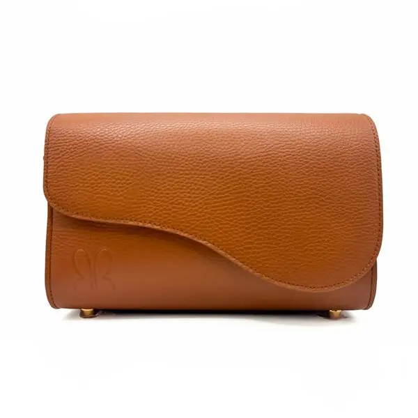 RISEMBERG Cal·la Bag In Complete Sandstone - Brown