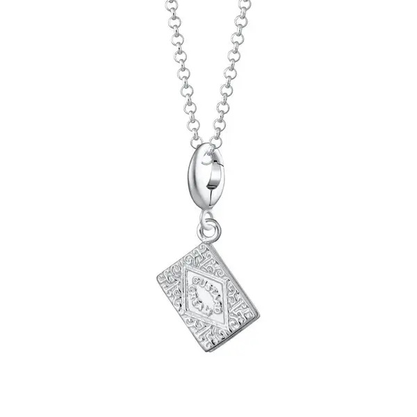 LILY CHARMED Sterling Custard Cream Biscuit Charm Necklace - Silver