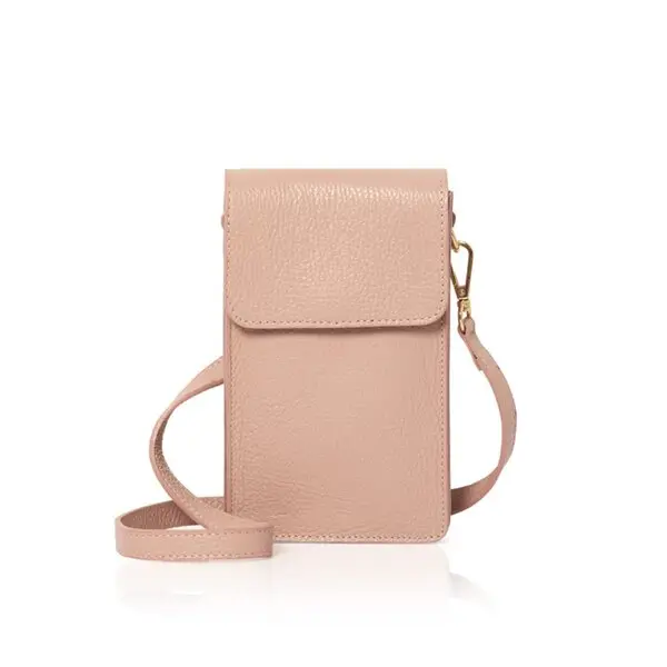 BETSY & FLOSS Vico Small Crossbody Bag In Blush - Orange