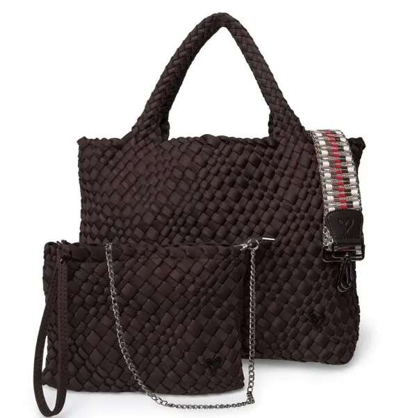 PRENELOVE London Large Woven Totes Espresso