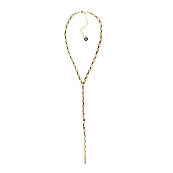ADRIANA PAPPAS DESIGNS Square Chain Lariat - Yellow