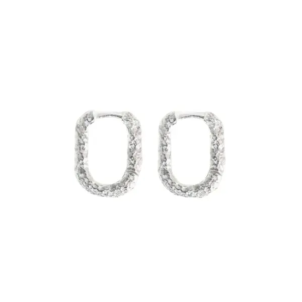 DAINTY LONDON Rockpool Hoops - Silver