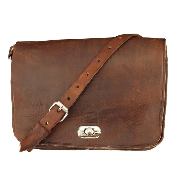 BERBER LEATHER The Kenitra Cross-body Bag In Dark - Brown
