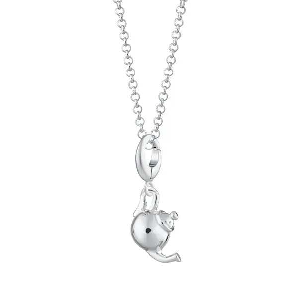 LILY CHARMED Sterling Teapot Charm Necklace - Silver