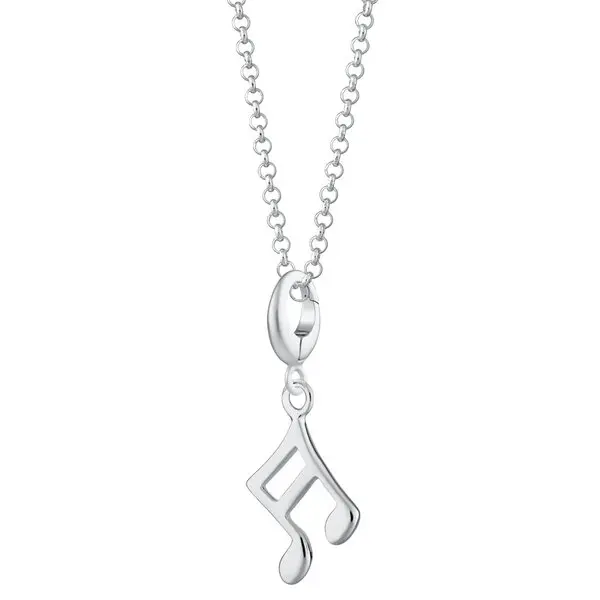 LILY CHARMED Sterling Music Note Charm Necklace - Silver
